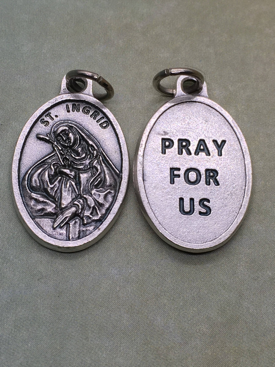 St. Ingrid of Sweden (d. 1282) holy medal – chillypumpkinholymedals